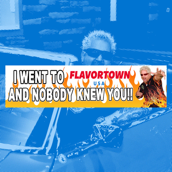 FLAVORTOWN - BUMPER STICKER – Das Bootleg